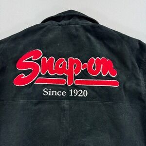Snap On | Jackets & Coats | Snap On Tools Racing Jacket Black Suede ...